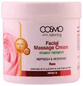 COSMO Skin Naturals Facial Massage Cream Rose 600ml - Price in India ...