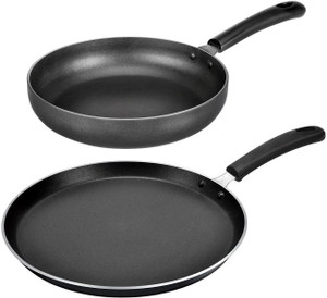 paasapahce Nonstick Dosa Tawa and Fry Pan Combo Non-Stick Coated ...