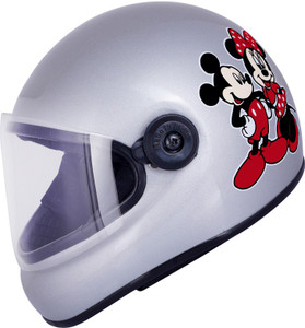 Western Era Stylish Mickey Minnie Sticker Full Face Helmet for Kids ...