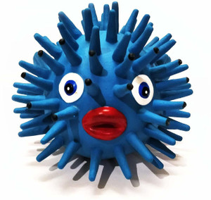 BLACK DOG Black Dog Latex Squeaky Spiked Puffer Fish Toys for Dog and ...