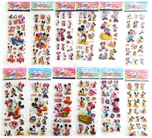 Super Easy 1 cm Mickey Mouse Character Puffy 3D Cute Funny Stickers ( 5 ...