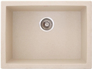 Tap & Tile MOST Granite/Quartz Kitchen Sink - 21 x 18 x 8 inch (Peach ...