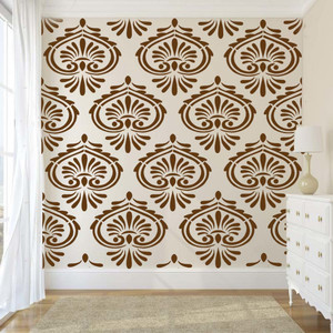 shine interiors Wall Stencils (Size 13x13 Inch )Oyster Reusable Sheet ...