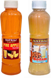 NATRAJ The Right Choice Badam Sharbat Pineapple Sharbat Syrup Price in ...