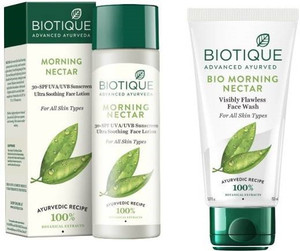 BIOTIQUE BIO MORNING NECTAR VISIBLY FLAWLESS SKIN MOISTURIZER,120ML ...