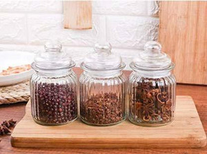 Urva Fashion Glass Grocery Container - 350 Price in India - Buy Urva ...