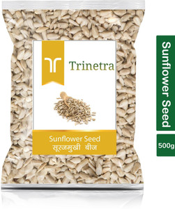 Trinetra Best Quality Raw Sunflower Seeds-500gm (Pack Of 1) Sunflower ...
