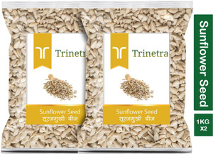 Trinetra Best Quality Raw Sunflower Seeds-1Kg (Pack Of 2) Sunflower ...