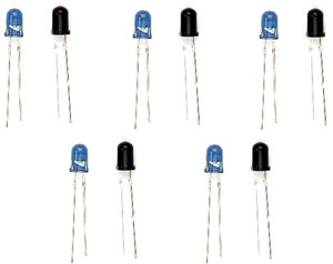 Technical hut 5 Pieces 5mm IR Transmitter Receiver Pair Electronic ...