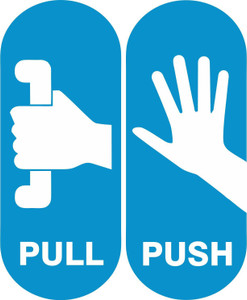 ZEDEF 17.78 cm Push Pull Self adhesive stickers for doors,High quality ...