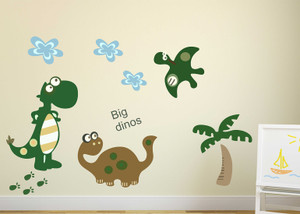 Tuffuk 65 cm Big Dinosour | Wall Stickers | PVC Vinyl | Non-Reusable ...