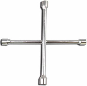 dhriyag 4 WAY SPANNER SET FOR CAR TYRE Double Sided Lug Wrench Nut ...