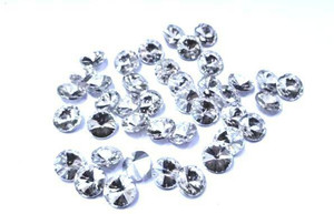 Atifa embroidery material 10mm white crystal revoli glass stone for ...