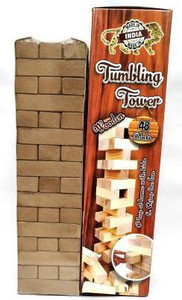 Montreal Tumbling Tower||48 Pieces||Wooden||Block Stacking Game ...