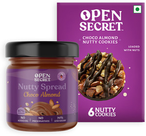 OPEN SECRET Snacks Combo | Nutty Cookies and Nutty Spread | Chocolate ...