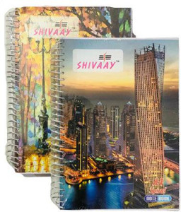SHIVAAY spiral bound A4 Notebook single line 300 Pages Price in India ...
