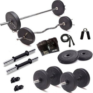 LYCAN 20 kg 20kg Weight with 3 Ft Curl rod , 3 Ft plane rod Super home ...