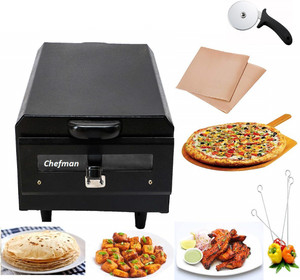 Chefman Electric Pizza maker, paneer tikka, naan, Omelette Maker, 2000 ...