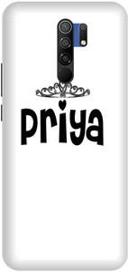 MD CASES ZONE Back Cover for Redmi 9 Prime Priya Text White Text ...