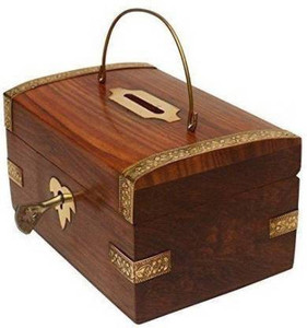 Smarts collection Wooden coin bank with 1 lock and 2 keys Coin Bank ...