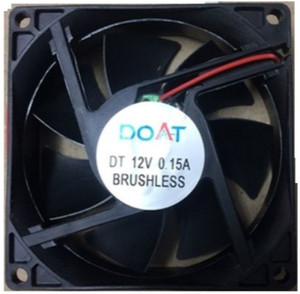Doat 12V DC Fan 80X80X25MM Cabinet 3-Inch Square Cooling fan Cooler ...