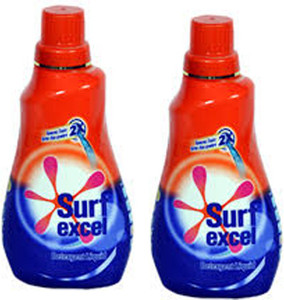 Surf excel QUICK WASH LIQUID 500ml*2 Multi-Fragrance Liquid Detergent ...