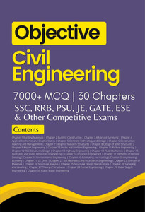 Civil Engineering Objective Books - 7000 MCQ - 30 Chapters For SSC, RRB ...