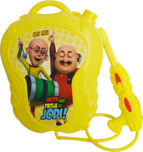 Planet of Toys large capacity Motu Patlu Classic backpack squirt water ...
