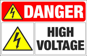 KARTMEN Danger High Voltage Emergency Sign Price in India - Buy KARTMEN ...