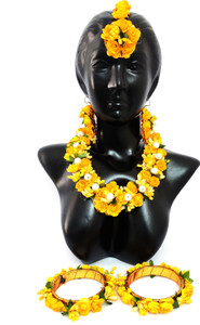 Mahabal Plastic, Paper Yellow Jewellery Set Price in India - Buy ...