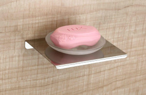 LERICON High Grade Stainless Steel Bathroom Glass Double Soap Holder ...