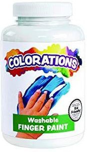 Colorations Washable Finger Paints, 16 Fl Oz, , Non-Toxic, Creamy ...