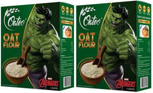 Oateo by AUSSEE OATS INDIA LIMITED Oats Flour 1 Kg (500 Grams x 2) 100% ...