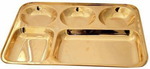 RATIONBASKET Brass Thali-Set of 4 pc Tray Price in India - Buy ...