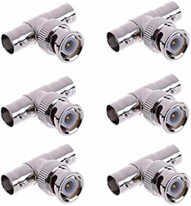 DIY Crafts BNC Splitter (6 Pack) BNC Male Connector to BNC Double ...