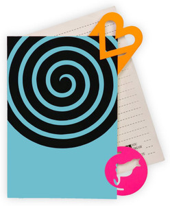 COI NEW BLUE Illusion Round undated memo Diary/Organizer with Velvet ...