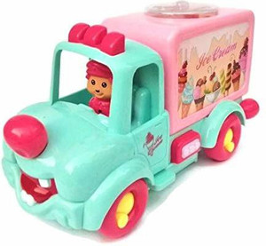 Joy Stories Musical Icecream Cart Bus Toy for Kids, Bump & Go Battery ...