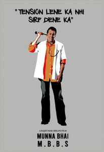 Munna Bhai MBBS Movie Poster for Room & Office Paper Print Paper Print ...