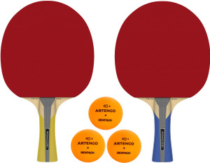 pongori by Decathlon Table Tennis Set of 2 Bats and 3 Balls TTR 100 3 ...