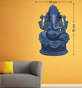 Tuffuk Ganapathi Statue | Wall Stickers | PVC Vinyl | Non-Reusable ...