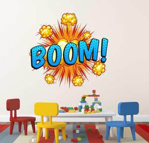 WALLSTICK Boom Large Removable Sticker Price in India - Buy WALLSTICK ...