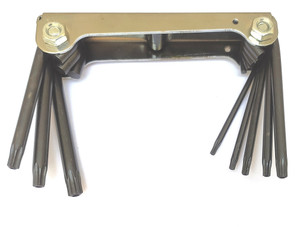 Inditools Torx Allen key set size T9 T10 T15 T20 T25 T27 T30 and T40 ...