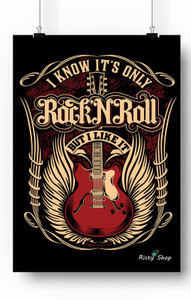 Rock N Roll Matt Finish 300 GSM Poster (12x18 Inch) Paper Print ...