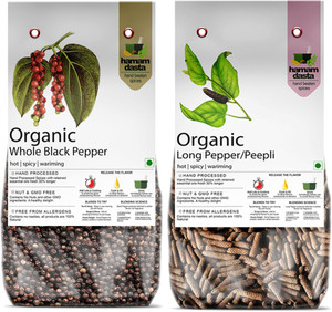 HamamDasta Black Pepper Kali Mirchi 200gm & Long Pepper Pipali Peepali ...