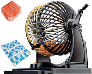 UJIE housie Bingo Cage Shape Container Machine Family Game with 90 ...