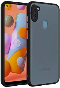 LINASO Back Cover for Samsung Galaxy M11 Transparent Hybrid Matte ...