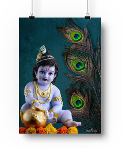 Bal Gopal Matt Finish 300 GSM Poster (12x18 Inch) Paper Print ...