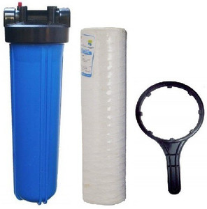 KRPLUS 20 Inch Jumbo Housing With Wound Thread Filter 4" Width 1 Inch ...