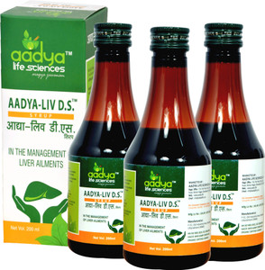 Aadya Life liv D.S. Syrup (200 ml each), For Healthy Liver and Improves ...