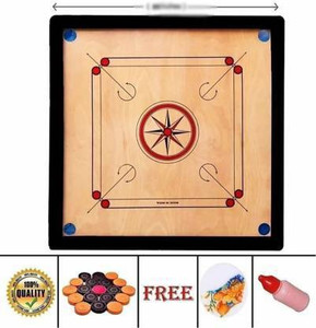 se sports GLOSS FINISH SMALL CARROM FOR KIDS 20 INCH CARROM BOARD 50.8 ...